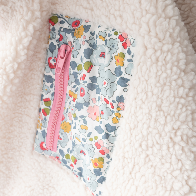 Fleece | Sage Trimmed with Liberty Fabrics – FLARRS